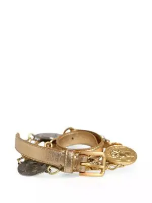 Dolce & Gabbana Embellished Coin Chain Belt - Gold