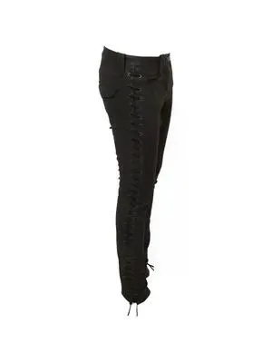 Isabel Marant Étoile Lace-up Coated Skinny Jeans