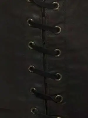 Isabel Marant Étoile Lace-up Coated Skinny Jeans