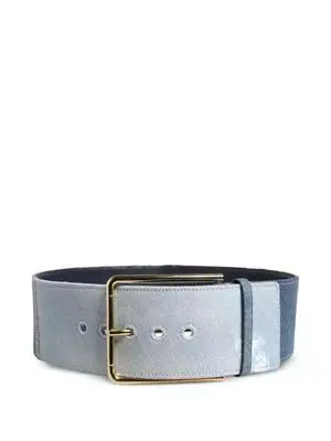 Dolce & Gabbana Two-tone Belt With Gold-tone Buckle