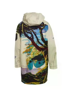 Valentino Garavani Graphic Print Hooded Jacket