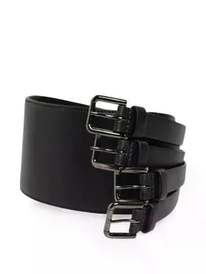 Dolce & Gabbana Multi-buckle Leather Belt