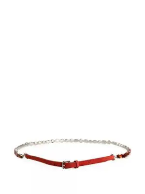 Dolce & Gabbana Embellished Chain-link Belt - Red