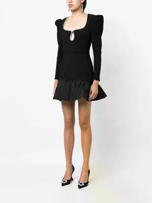 Rebecca Vallance Katie" Long-sleeve Embellished Minidress
