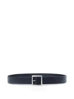 ANN DEMEULEMEESTER Buckle-fastening Leather Belt - Black