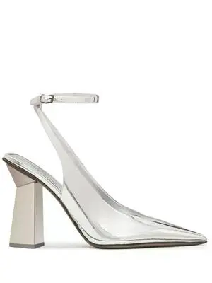 Valentino Garavani One Stud Hyper Pumps In Mirror-effect Calfskin 105mm