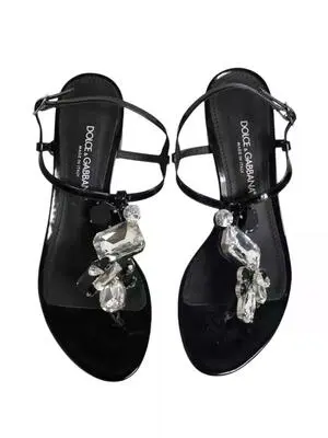 Dolce & Gabbana Crystal-embellished Ankle Strap Sandals