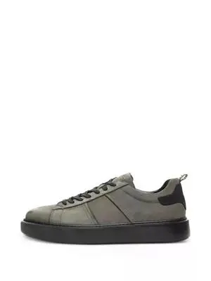 POCHE PARIS Lace-up Panelled Sneakers