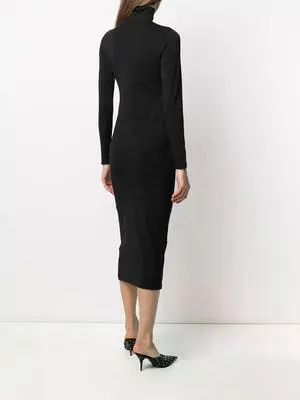 Balenciaga Long Sleeve Turtleneck Dress