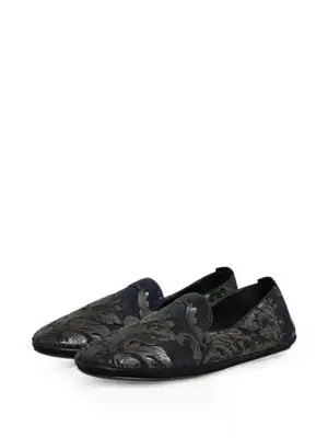 Dolce & Gabbana Floral Jacquard Loafers