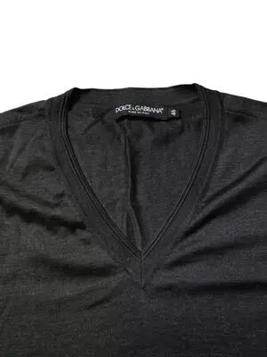 Dolce & Gabbana Marl V-neck T-shirt