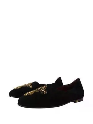 Dolce & Gabbana Embellished Suede Loafers