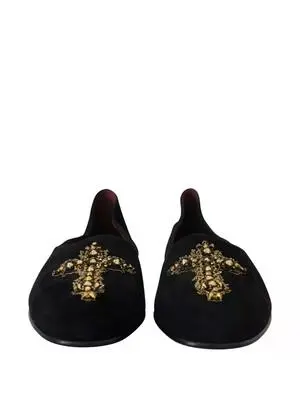 Dolce & Gabbana Embellished Suede Loafers