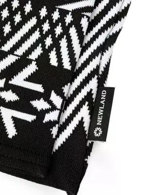 NEWLAND Geometric Pattern Knitted Gloves
