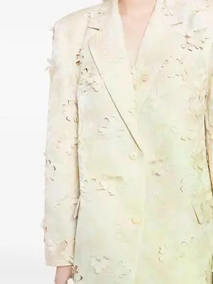 JNBY Floral Appliqué Single-breasted Blazer