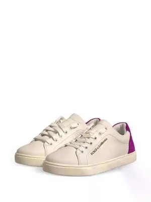 Dolce & Gabbana Leather And Suede Panel Sneakers