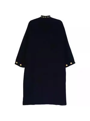 Biyan Single-breasted Coat With Gold-tone Embellishments
