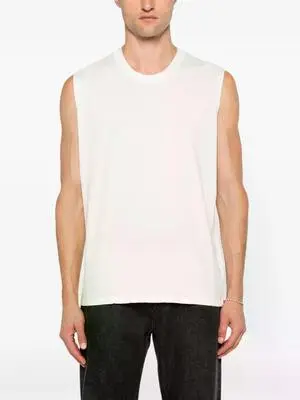 COLE BUXTON Graphic Print Sleeveless Crew Neck Top