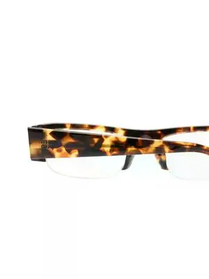 Miu Miu Rectangle Frame Glasses