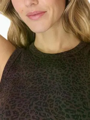Sweaty Betty Leopard-print Racerback Tank Top