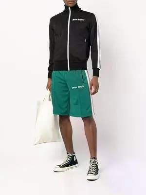 Palm Angels Logo Embroidered Track Shorts