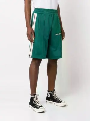 Palm Angels Logo Embroidered Track Shorts