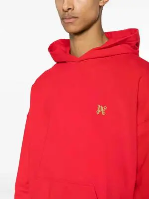 Palm Angels Dragon Monogram Cotton Hoodie