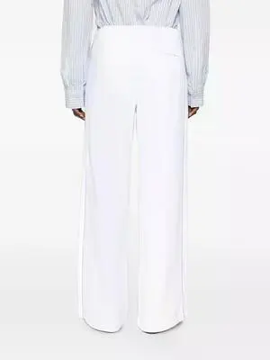 Casablanca Drawstring Waistband Track Pants With Contrast Piping And Logo Embroidery