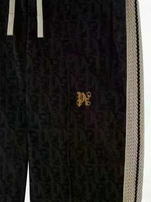 Palm Angels Dragon-monogram Track Pants - Black