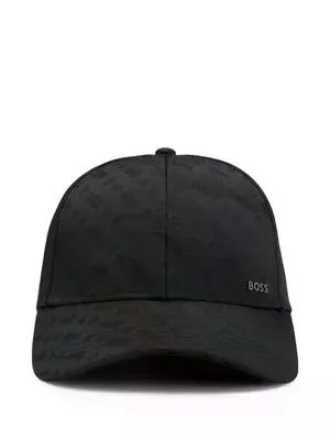 BOSS Monogram Jacquard Baseball Cap - Black