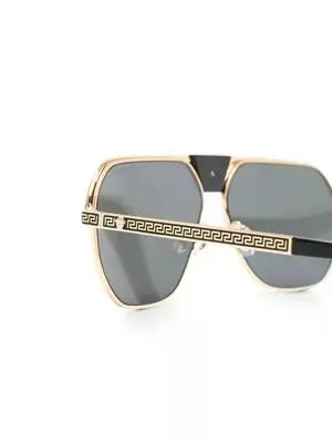 Versace Medusa Greca Aviator Sunglasses