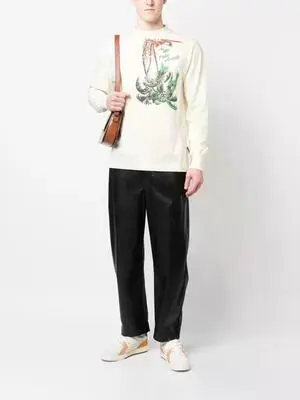 Palm Angels Graphic Print Long Sleeve Sweatshirt