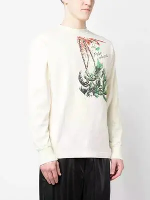 Palm Angels Graphic Print Long Sleeve Sweatshirt