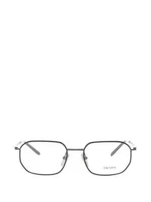 Prada Geometric-frame Glasses - Black