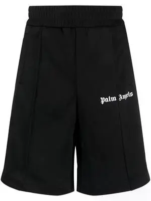 Palm Angels Logo Print Track Shorts