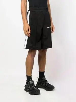 Palm Angels Logo Print Track Shorts