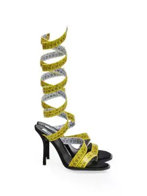 Moschino Spiral Strap Stiletto Sandals