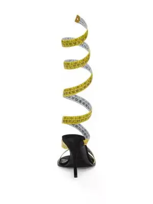 Moschino Spiral Strap Stiletto Sandals