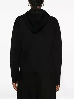 Max Mara Leather Pocket Hoodie