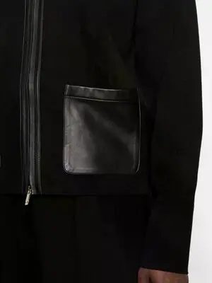 Max Mara Leather Pocket Hoodie
