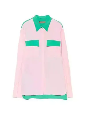 SIMONA CORSELLINI Colorblock Chest Pocket Shirt