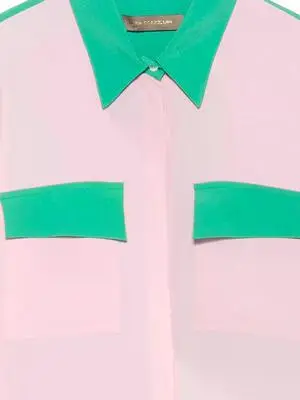 SIMONA CORSELLINI Colorblock Chest Pocket Shirt