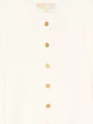 Michael Kors Button-up Ribbed Cardigan