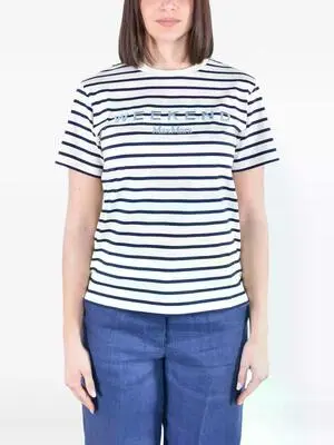 Max Mara Embroidered Stripe T-shirt