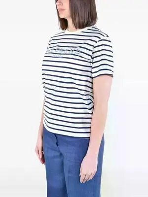 Max Mara Embroidered Stripe T-shirt