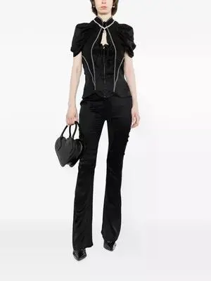 Ottolinger Satin-finish Panelled Flared Trousers