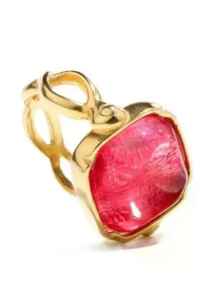 GOOSSENS Tone Brass Cabochon Ring