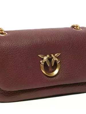 Pinko Love Birds Leather Shoulder Bag