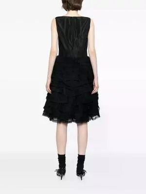 Marc Jacobs Tiered Tulle V-neck Dress