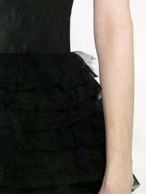 Marc Jacobs Tiered Tulle V-neck Dress